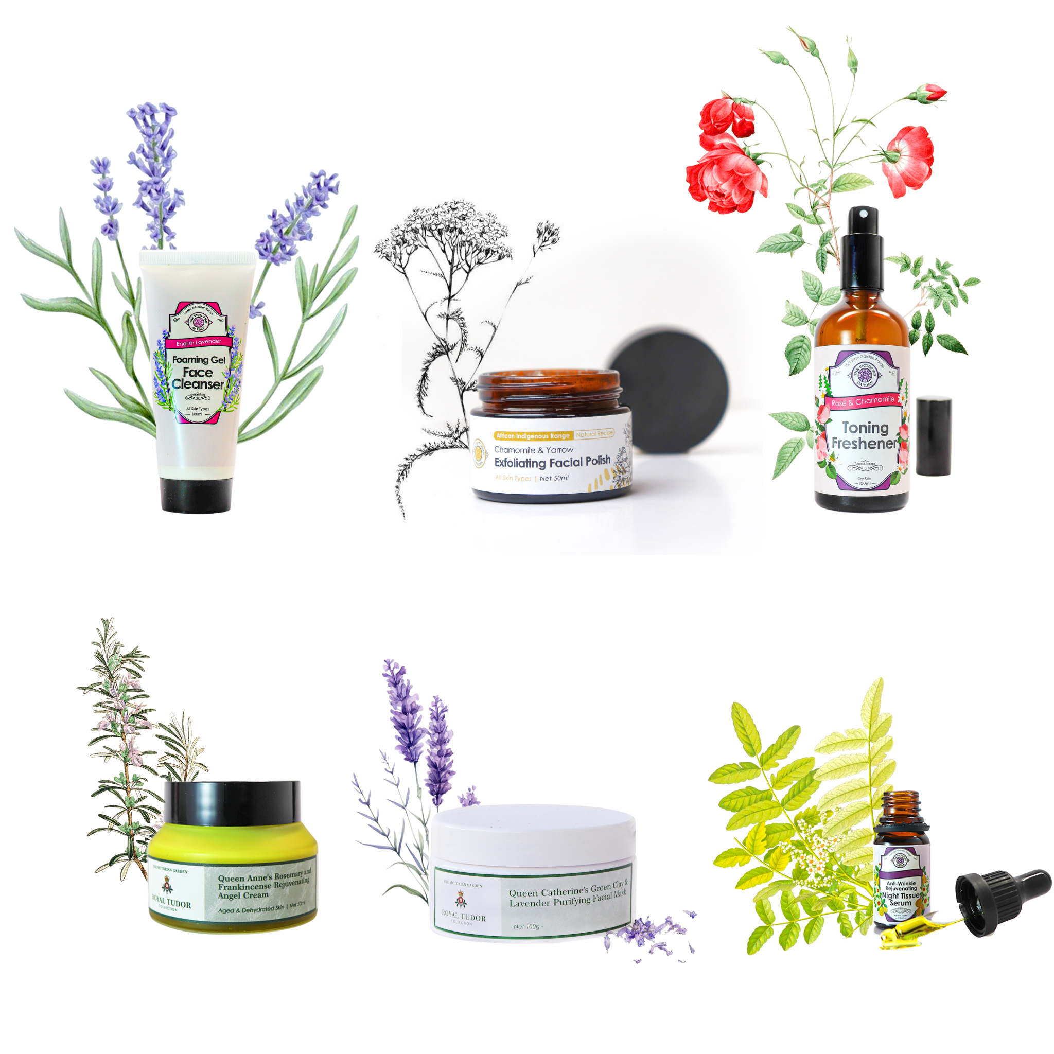 Anti-Aging Facial Treatment Full Set – The Victorian Garden Organic ...
